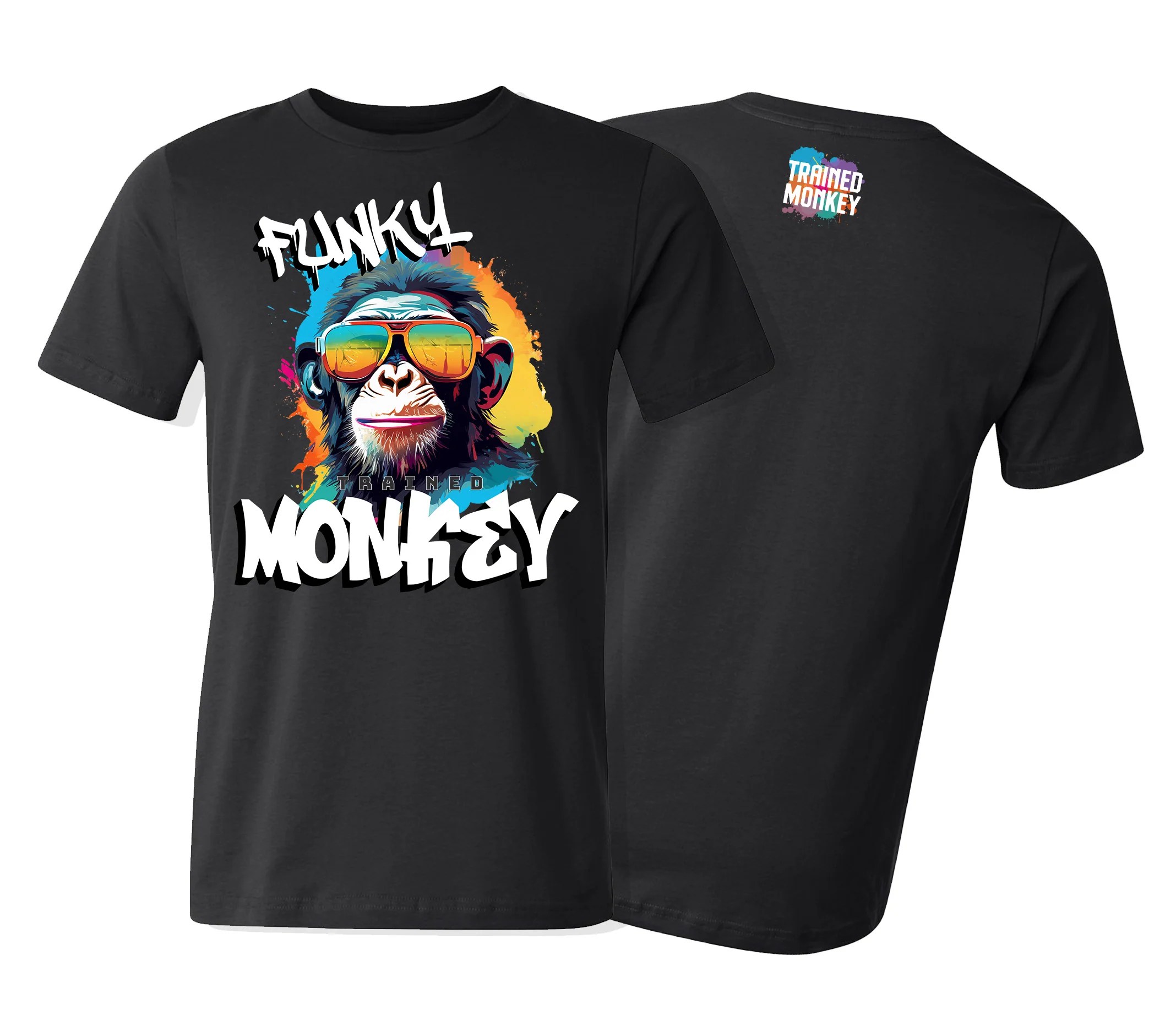 Funky Monkey T Shirt Trained Monkey