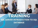 Training Sql Server Introduction To Sql Database