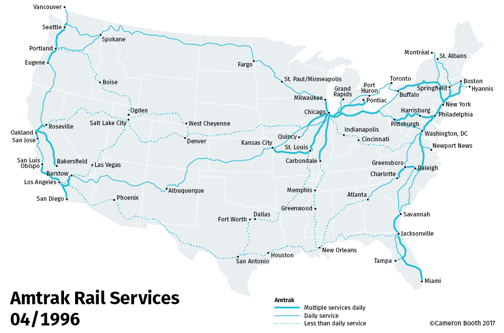 Amtrak Map