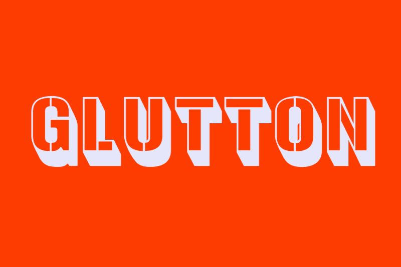 Glutton Meaning - Mountain Patterns - Modern Retina Collection