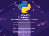 Senior Python Developer Immediate 3 7 Years Tranzmeo An Anomaly