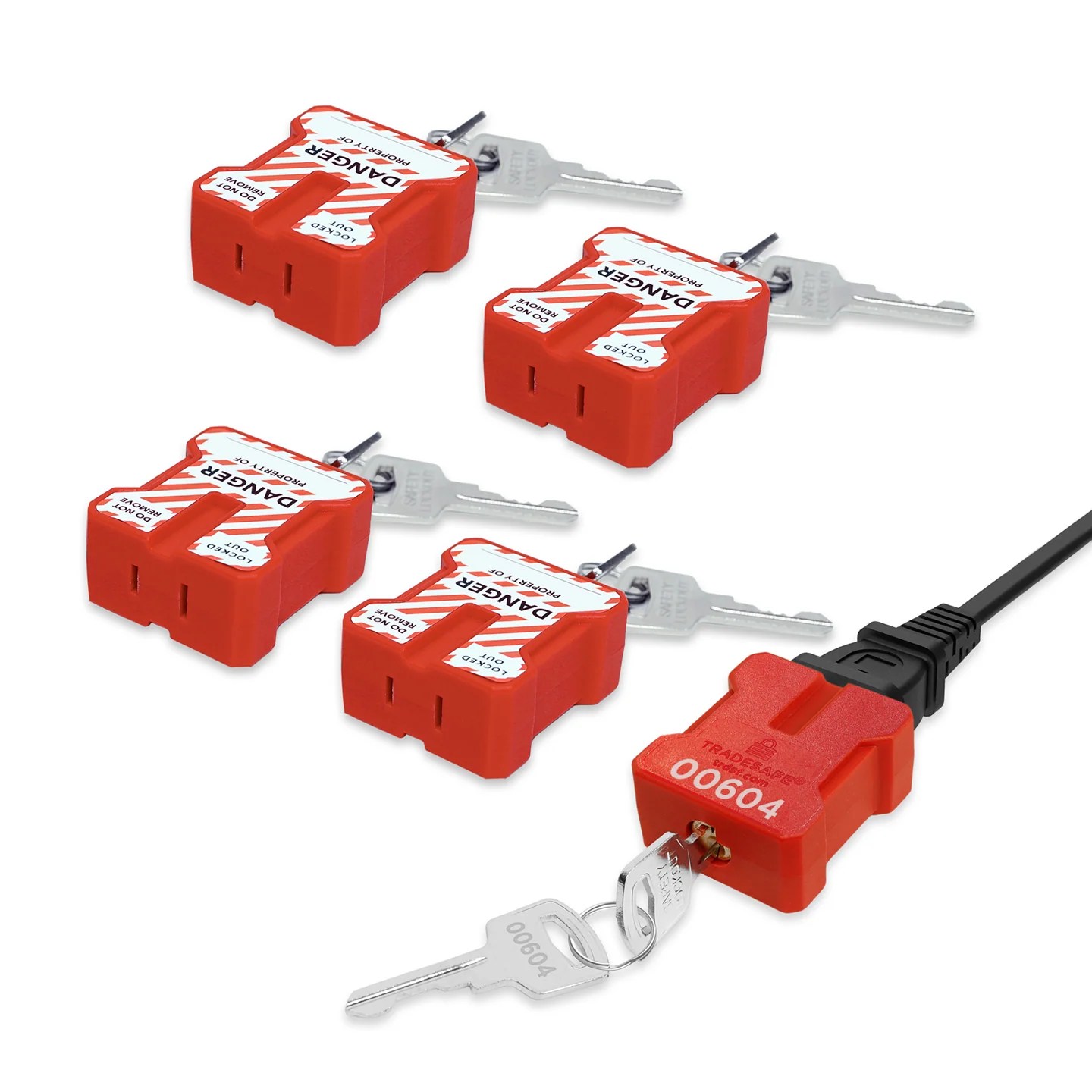 Power Plug Lockout Device Keyed Differently Tradesafe