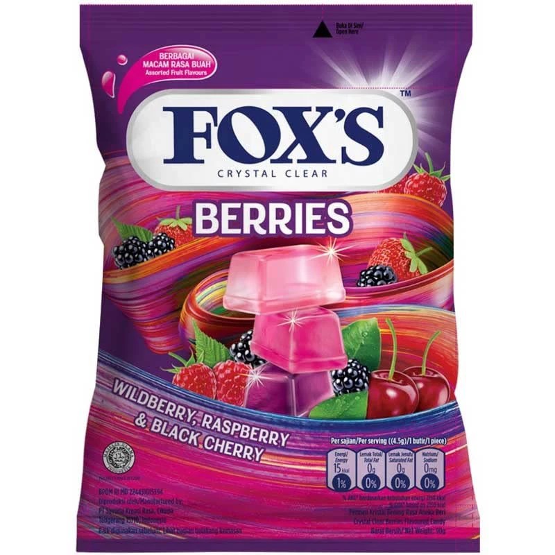 Fox's Crystal Clear Candy 90 G - Berries In Sri Lanka | Treats N Stuff ...