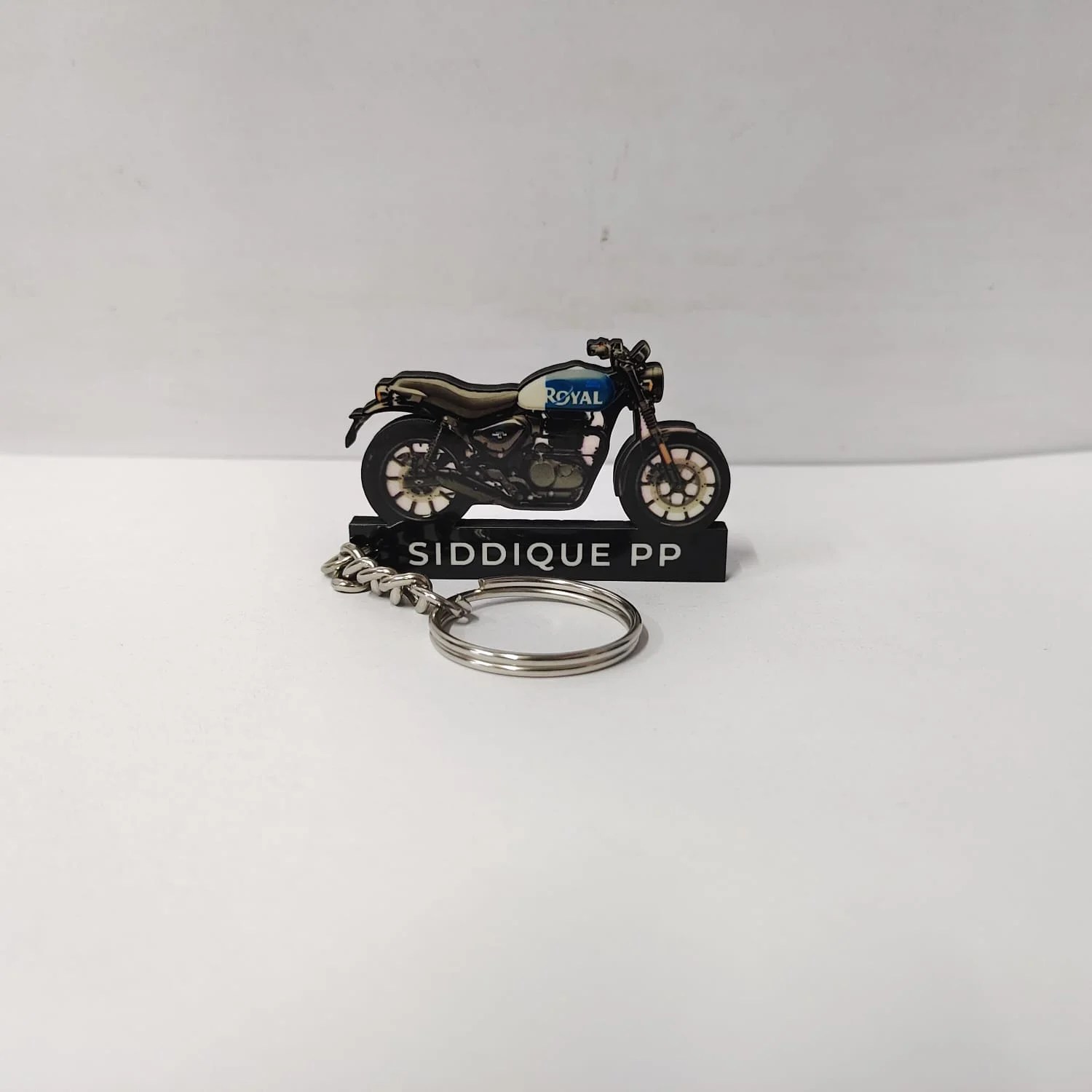 Best RE Hunter 350 Rebel Blue Keychain - Tredzo