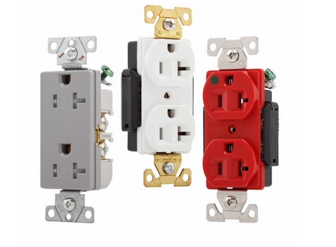 Electrical Outlet Double Sided Service Fitting w/1 Duplex Receptacle ...