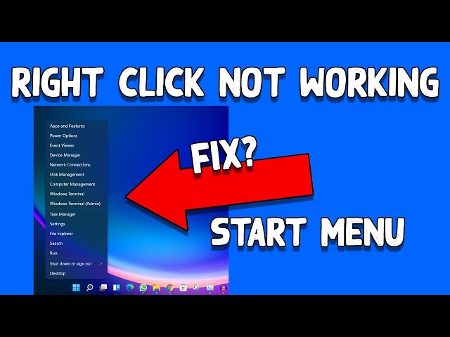 How To Fix Windows 11 Start Menu Right Click Not Working Tricknology How To Fix Windows 11 Start Menu Right Click Not Working Tricknology