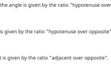 Basic Trigonometric Ratios Formula