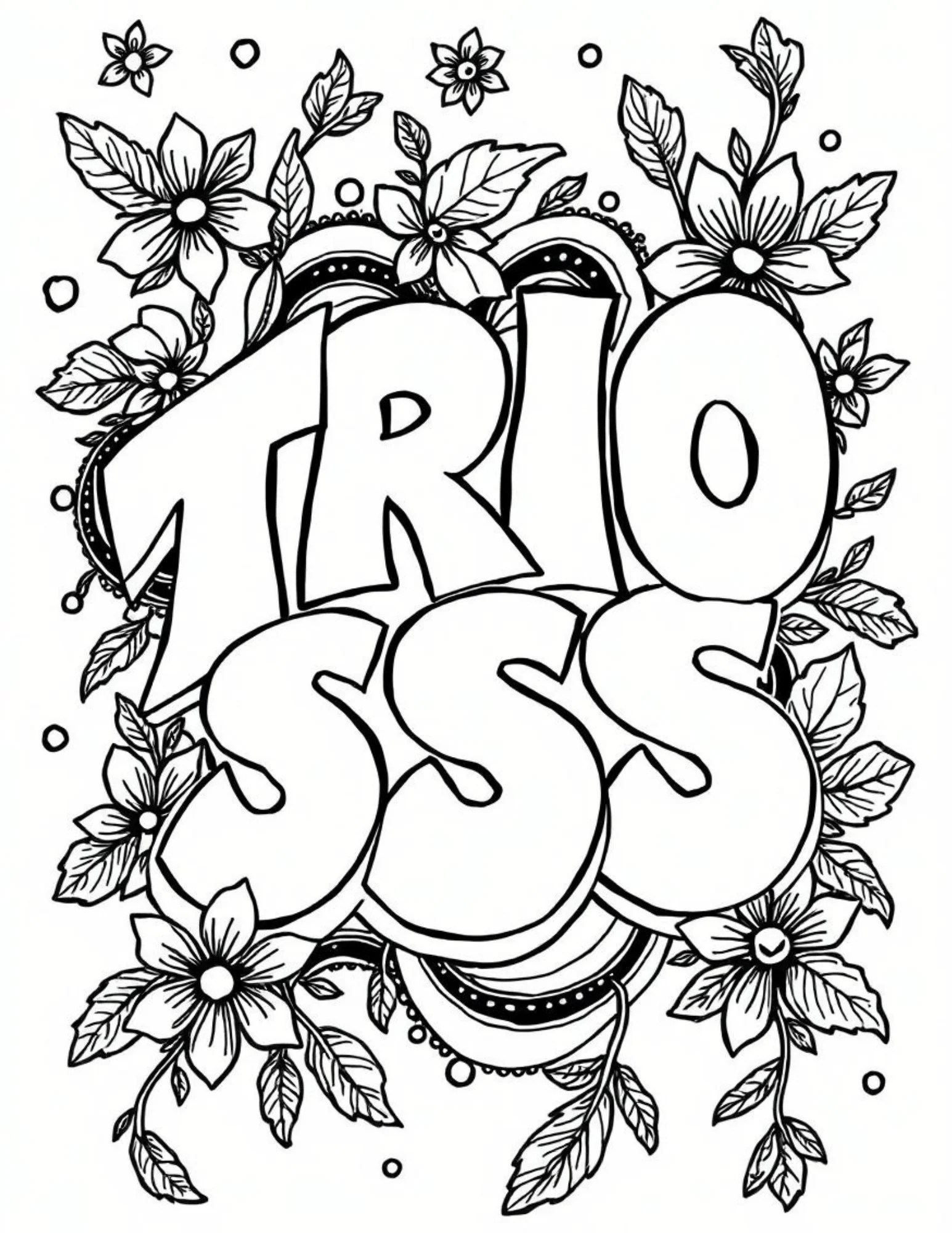 Trio Sss Coloring Sheet Trio Printables