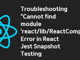 Troubleshooting Cannot Find Module React Lib Reactcomponenttreehook