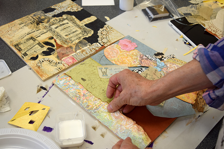 Painting With Paper - Collage Workshop Los Angeles Pasadena - Mixed ...