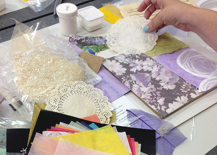 Painting With Paper - Collage Workshop Los Angeles Pasadena - Mixed ...