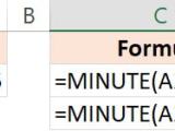 Excel Minute Function Formula Examples Free Video