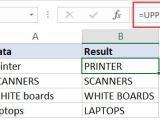How To Use Excel Upper Function Examples Video