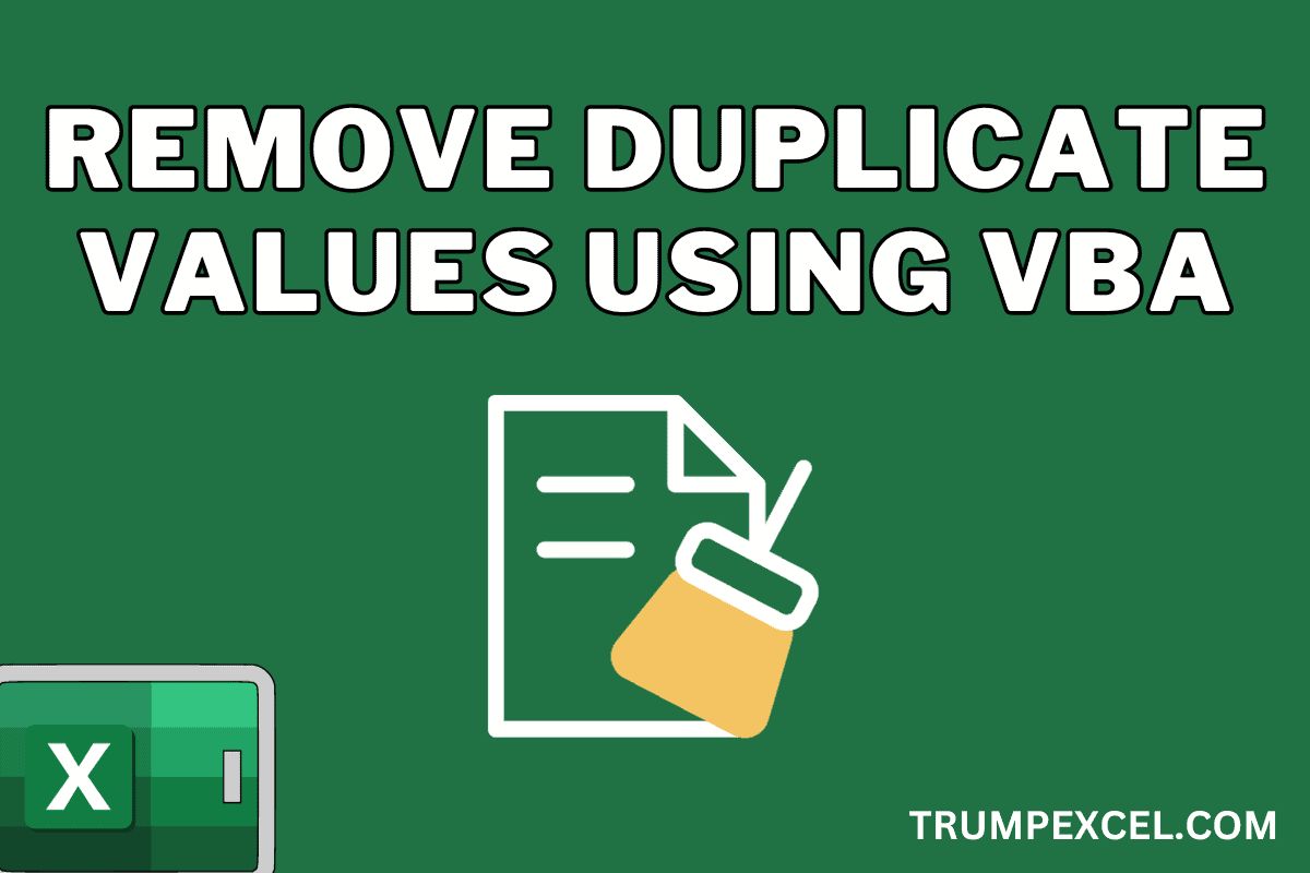 Remove Duplicate Values in Excel Using VBA