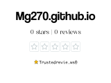 Mg270 Github Io Review Legit Or Scam 2025 New Reviews