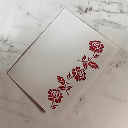 Rose Lined Card – Try It – Like It – Create it
