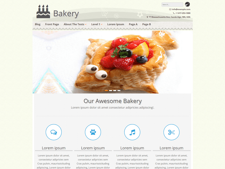 Bakery Theme Wordpress