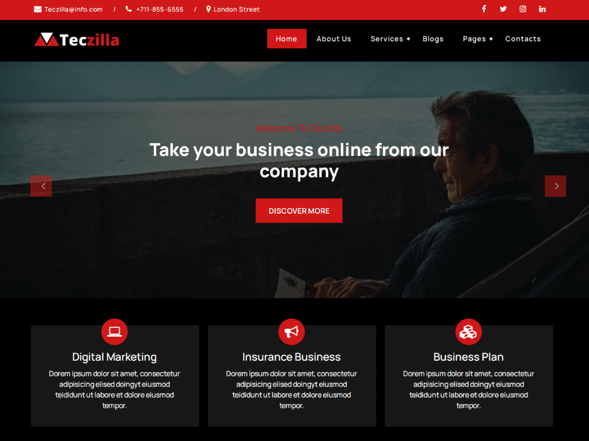 Teczilla Dark Theme Wordpress