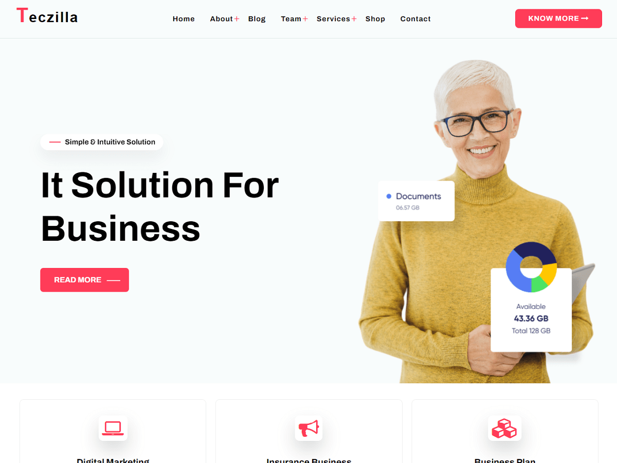 Teczilla Freelancer Theme Wordpress