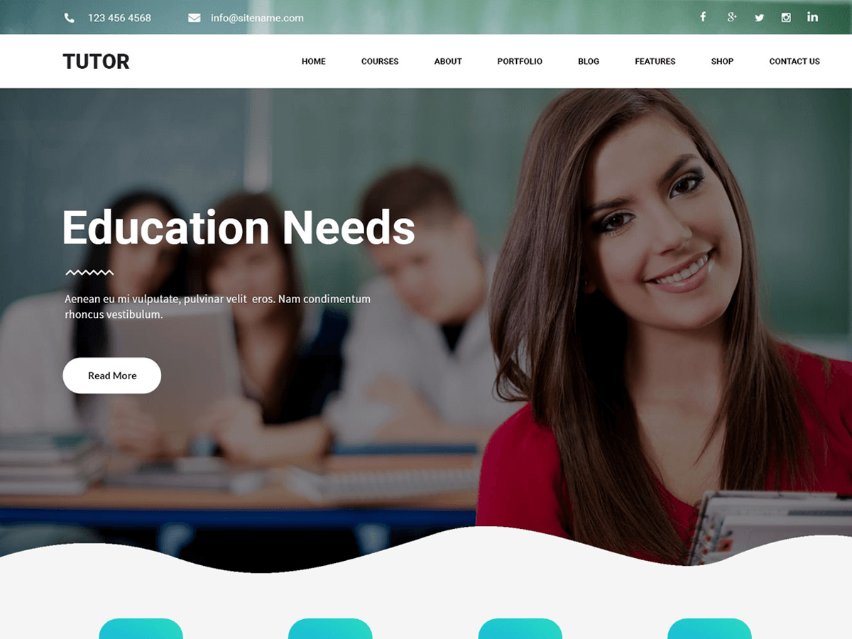 Tutor Theme Wordpress