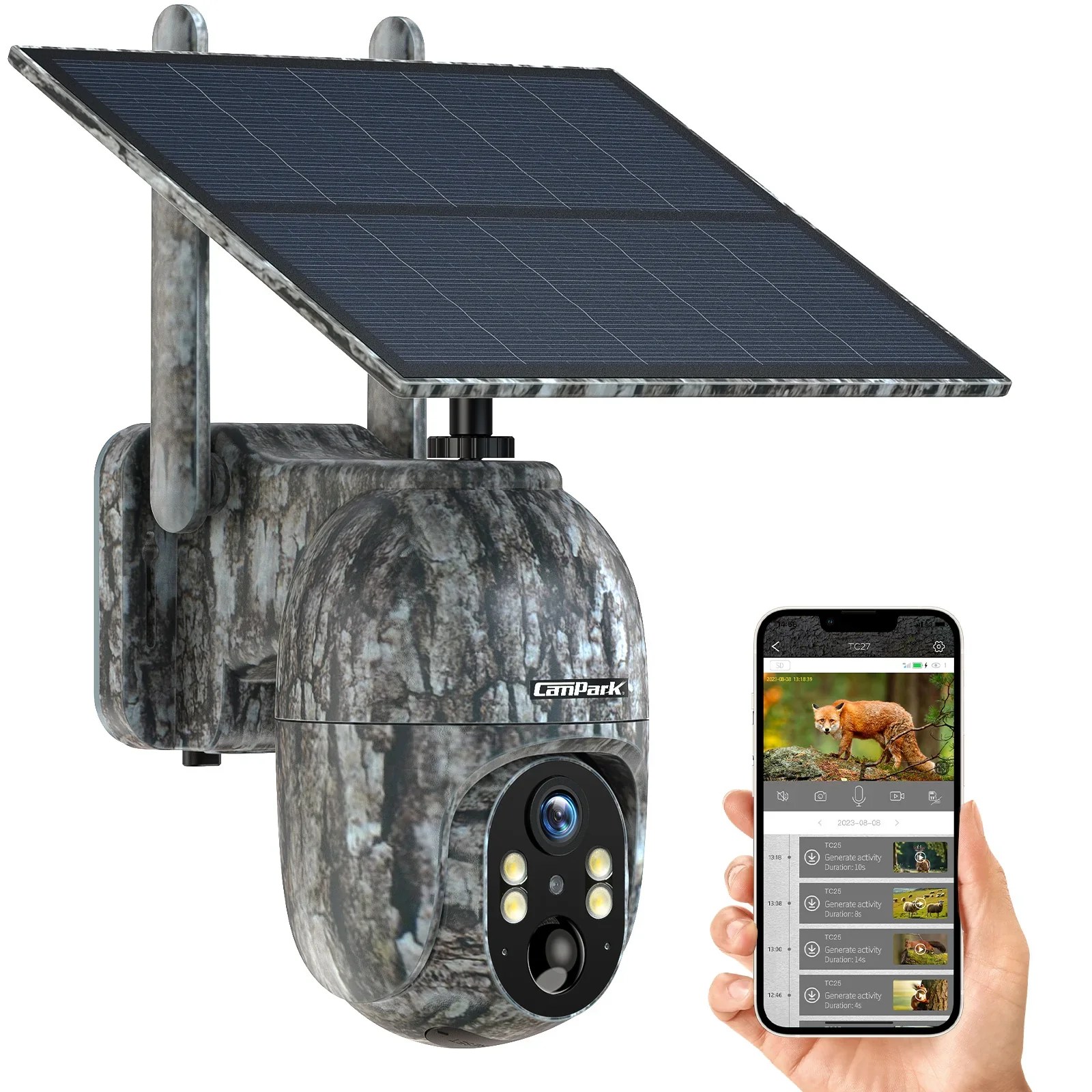 Campark Tc27 Solar Trail Camera 2 5k 4g Lte Wireless Camera With Ins