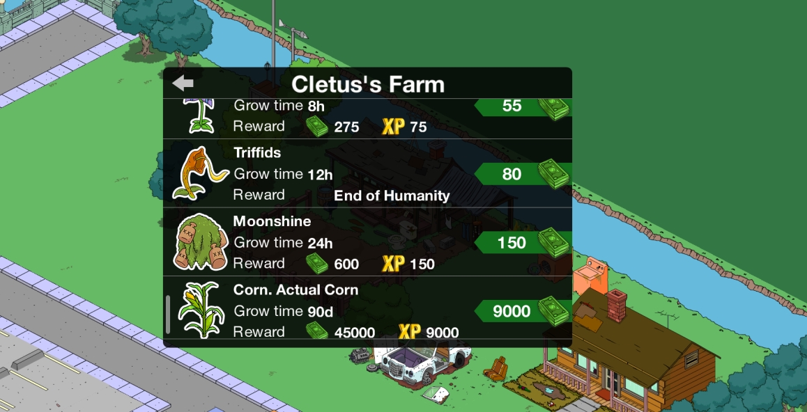 If I Plant Triffids, Will They End My Game?The Simpsons Tapped Out ...
