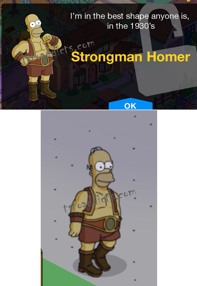 “Where Did THAT Come From?”- Strongman HomerThe Simpsons Tapped Out ...