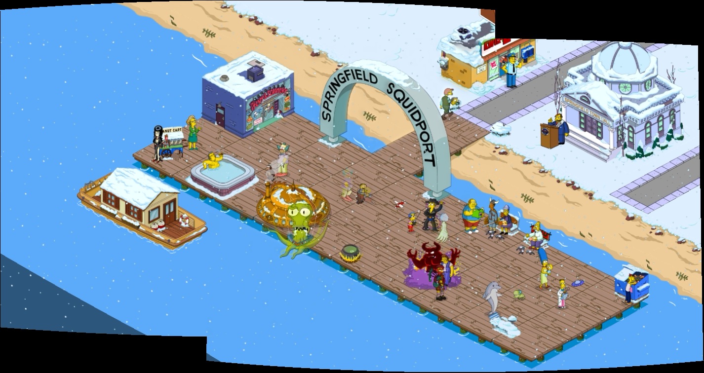 Down on the Boardwalk… having Squidport Fun….The Simpsons Tapped Out ...