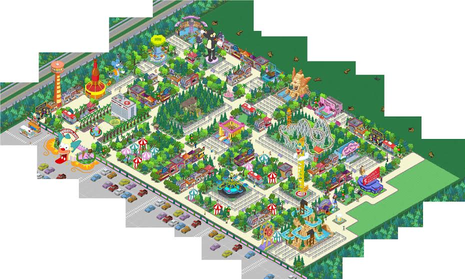 Krustyland Tapped Out Layout