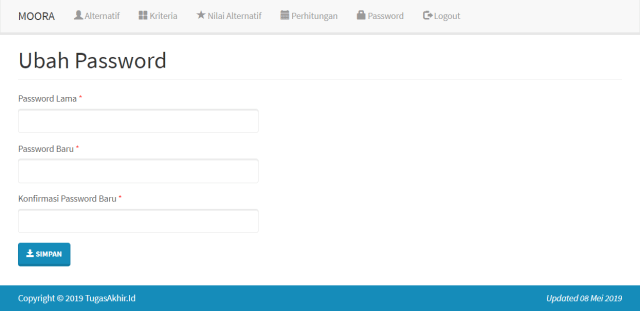 Source Code SPK Metode MOORA PHP - TugasAkhir.Id Source Code SPK Metode MOORA PHP - TugasAkhir.Id