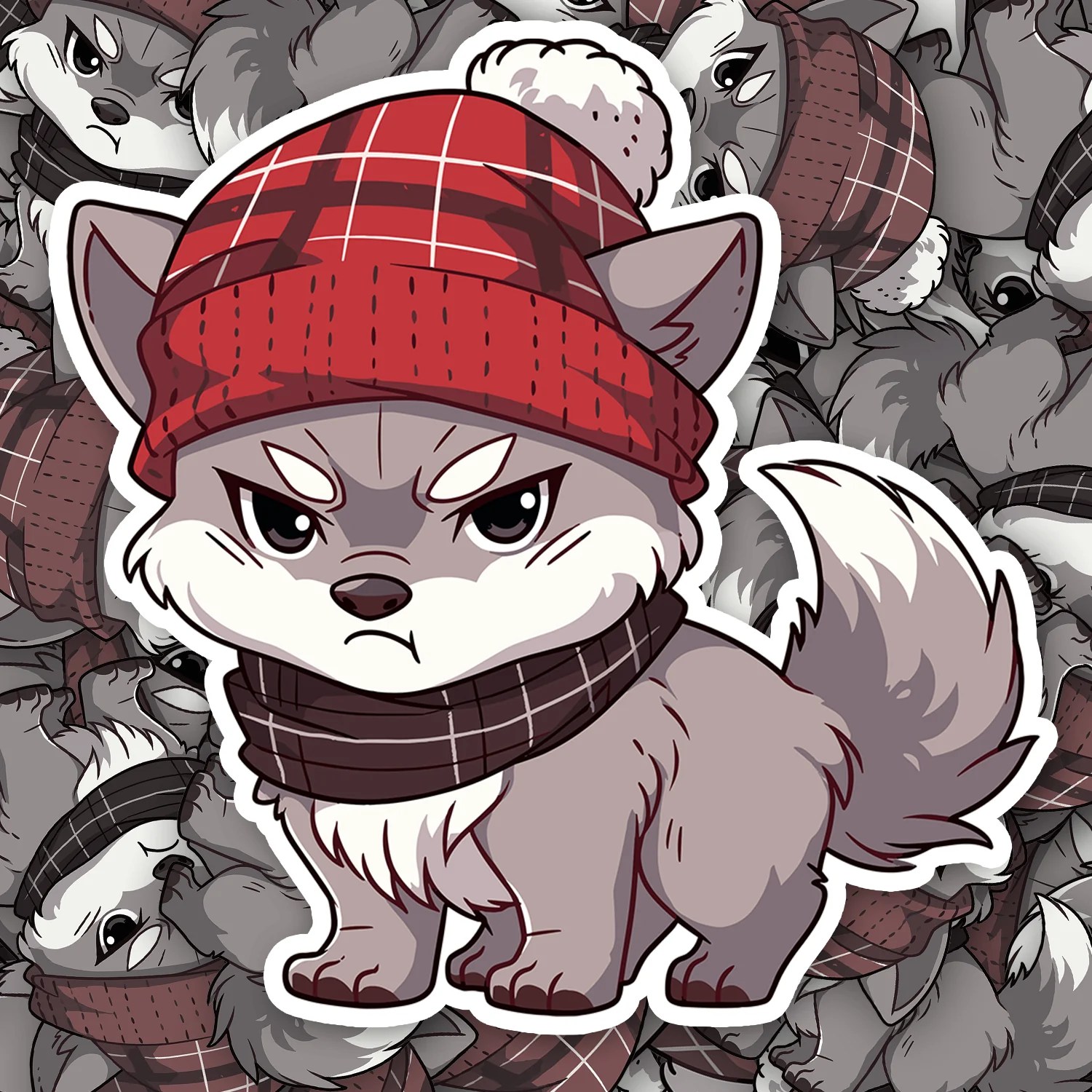 Cute Wolf Sticker 1 Fast Free Shipping Turbo Vinyl