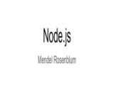 Node Js Tutorial Pdf