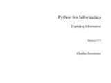 Python For Informatics Exploring Information Free Python Tutorial In Pdf
