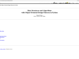 Data Structures And Algorithms In Python Online Playground
