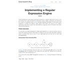 Implementing A Regular Expression Engine Online Playground