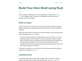 Build Your Own Shell Using Rust Online Playground