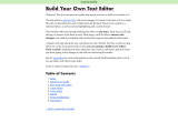 Build Your Own Text Editor Online Playground