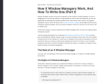 How X Window Managers Work And How To Write One Online Playground