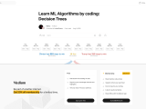 Learn Ml Algorithms By Coding Decision Trees Online Playground