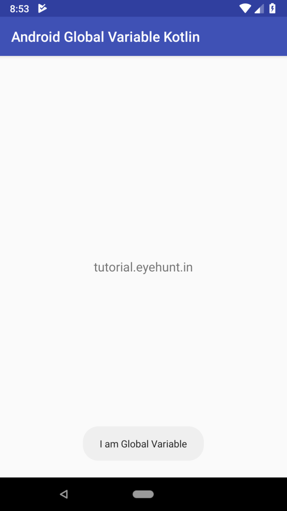 Android Global Variable in KOTLIN Example [Android Sutdio] - EyeHunts