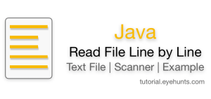 Java read file line by line | Text File | Scanner | Examples - EyeHunts