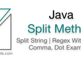Java String Split Method Regex Space Comma Dot Example Eyehunts
