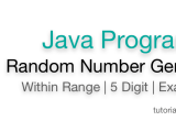 Random Number Generator Java Within Range 5 Digit Eyehunts