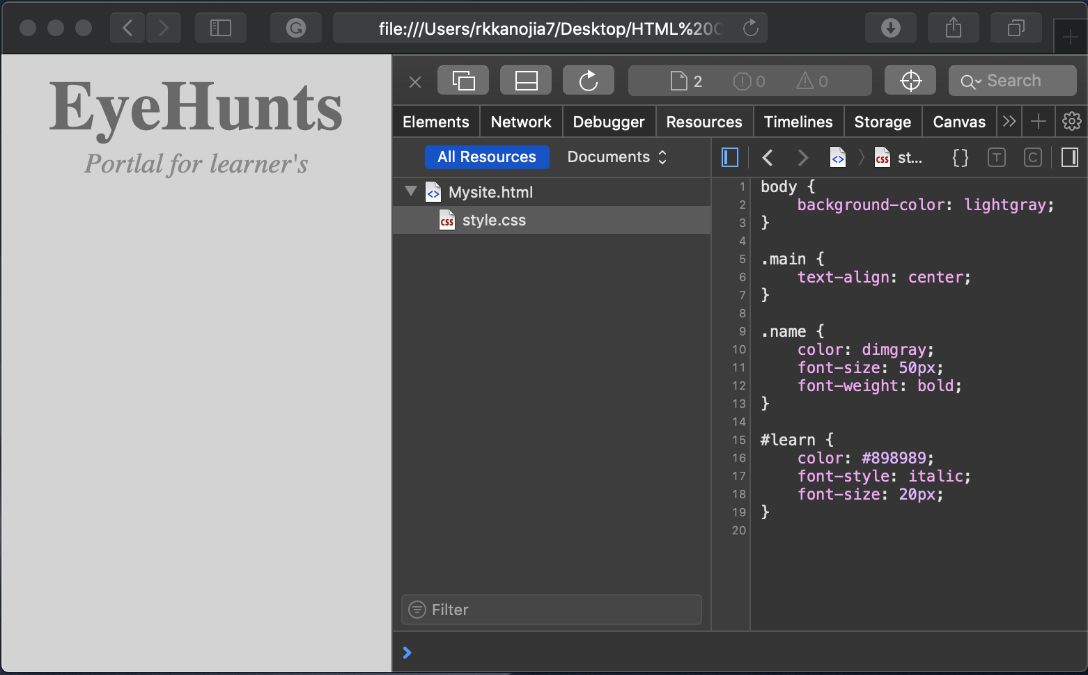 What Is Css Types Syntax Css With Html With Example Eyehunts