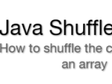 Java Shuffle Array Random Array Program Examples Eyehunts