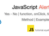 Javascript Alert Box Yes No Function Onclick Title Message