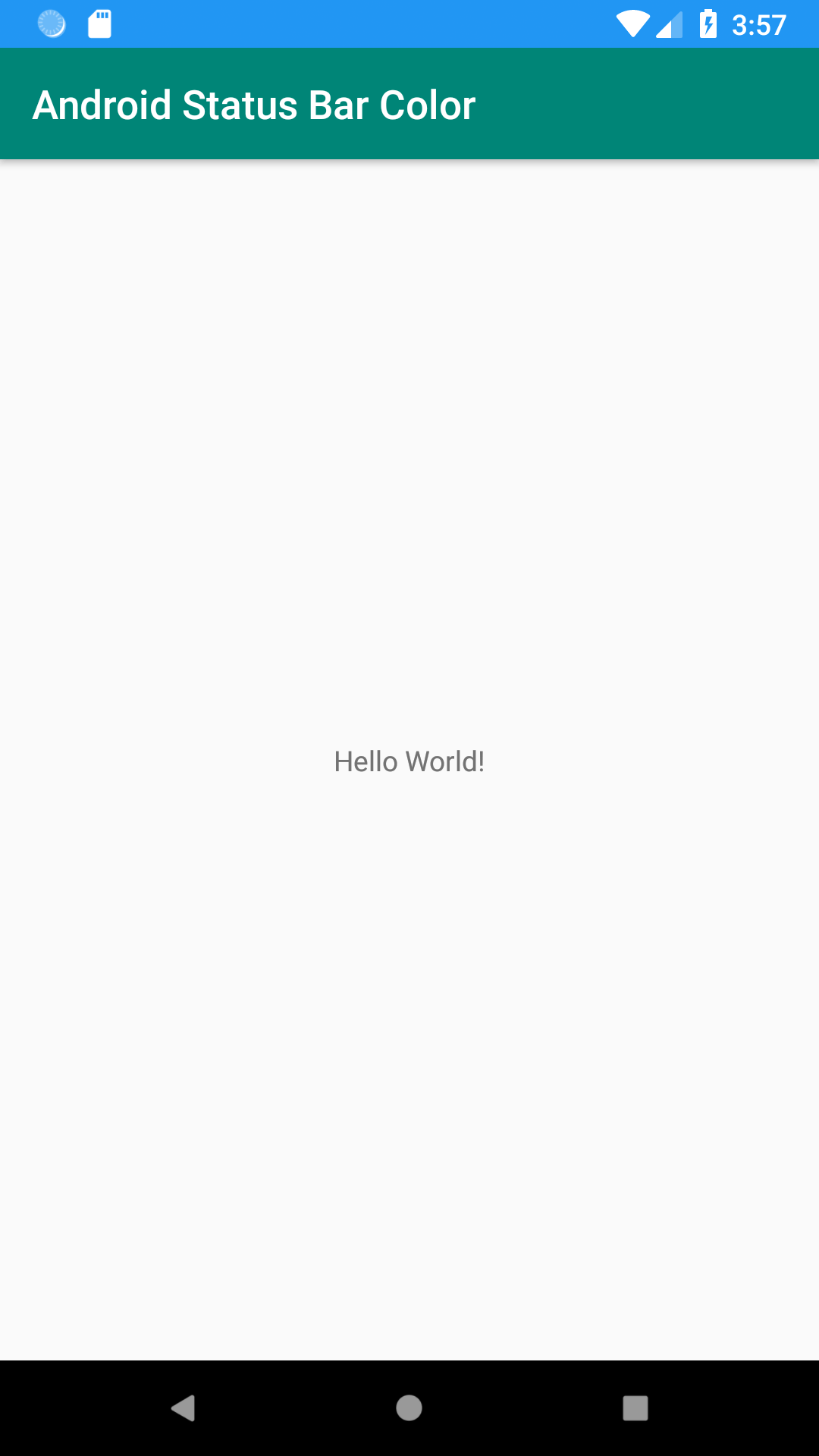 Android status bar color change | android:colorPrimaryDark - EyeHunts