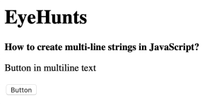 JavaScript multiline string Best Way and Examples - EyeHunts