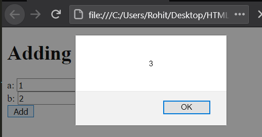 Pass Parameter To Javascript Function Onclick In Html Example Code 