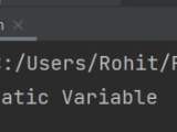 Python Class Static Variable Example Code